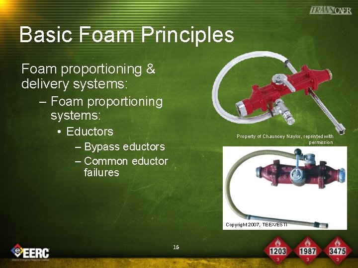 Module 6 Fire Fighting Foam Principles 1 Objective