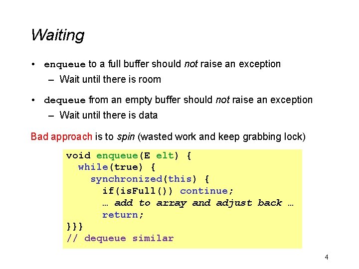 ProducerConsumer Problem The problem describes two processes the