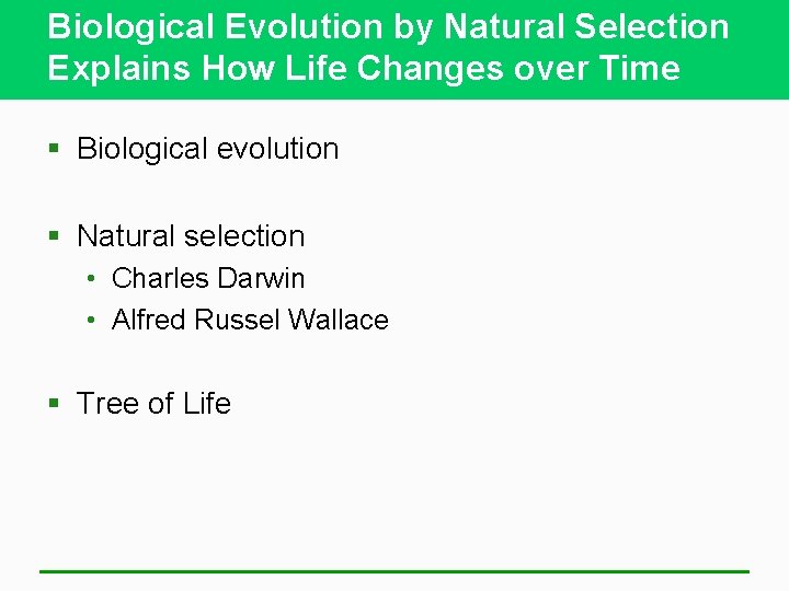 Biodiversity and Evolution Chapter 4 Core Case Study