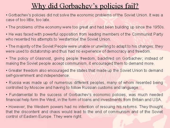 Who was Mikhail Gorbachev Gorbachev was born in