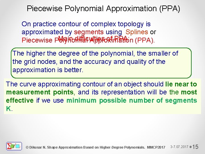 Content The planar shape contour of the object