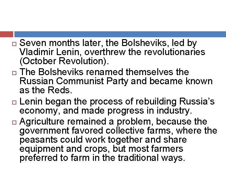 ANIMAL FARM By George Orwell The Russian Revolution