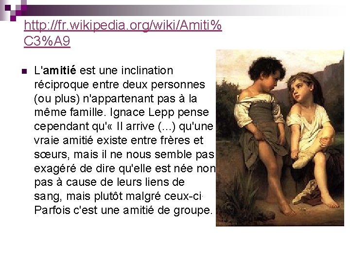 Lamitie Vocabulaire Lamitie The friendship Encourage Encourages Garde