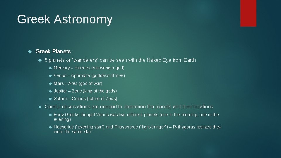 Ancient Astronomy HOW HAVE HUMANS COME TO OBSERVEREVERE