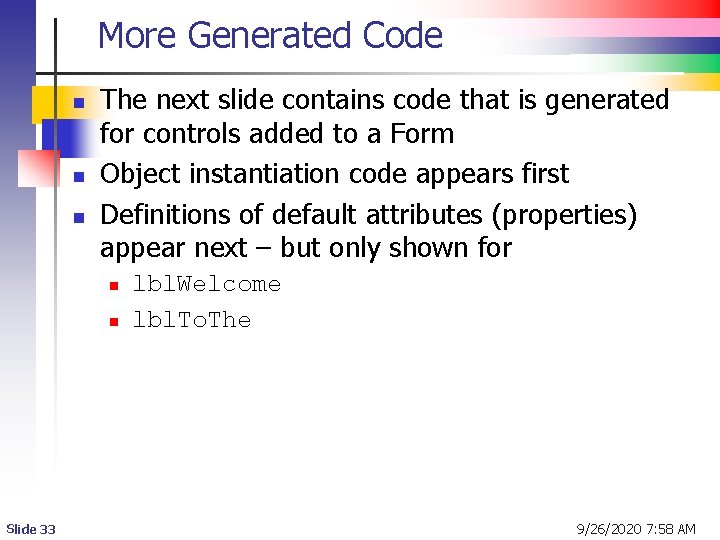 Lecture Set 3 Introduction To Visual Basic Concepts 