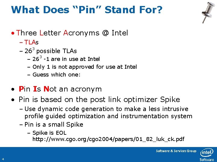 Pin Intels Dynamic Binary Instrumentation Engine Pin Tutorial