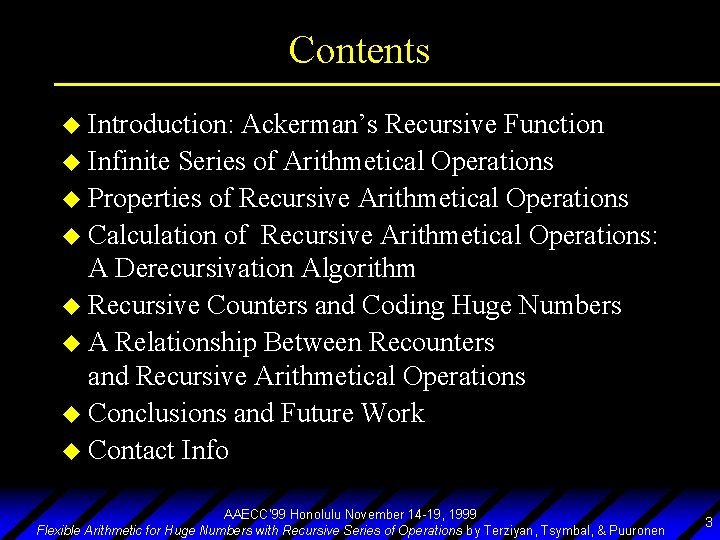 Flexible Arithmetic for Huge Numbers with Recursive Series
