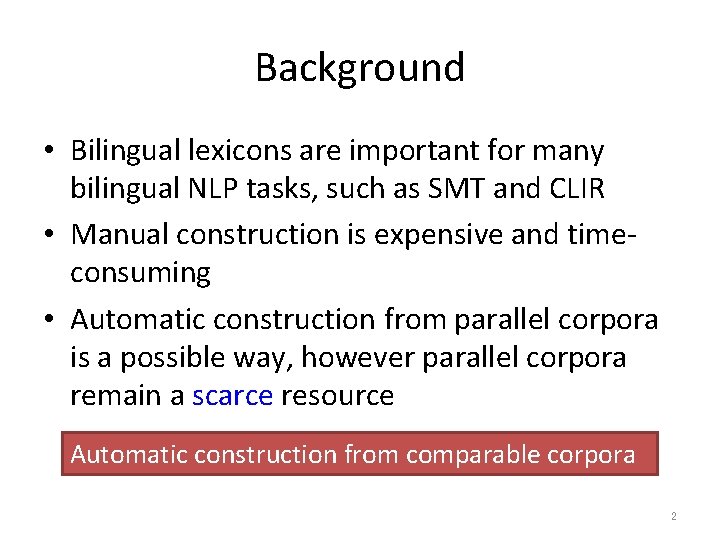 Iterative Bilingual Lexicon Extraction From Comparable Corpora Using