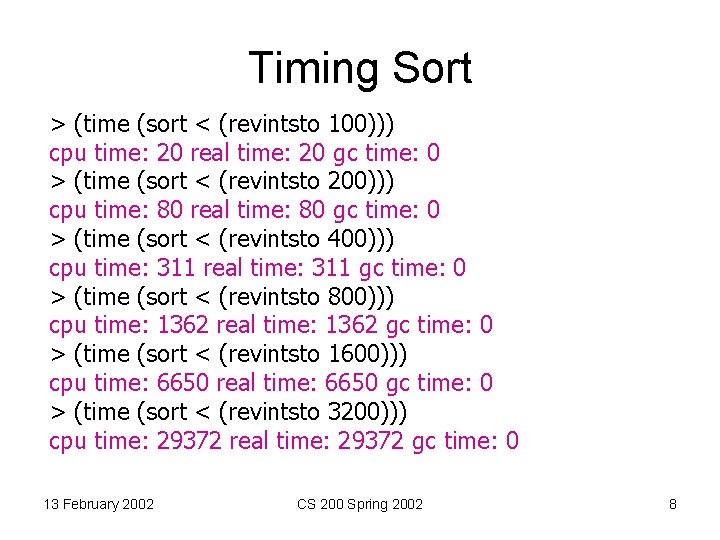 Lecture 12 Quick Sorting Queens University Belfast CS