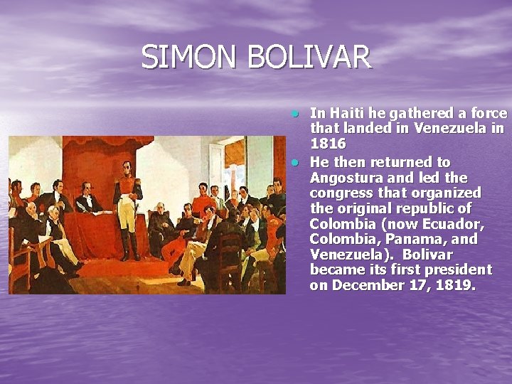 The Liberators Simon Bolivar Miguel Hidalgo Francois Dominique