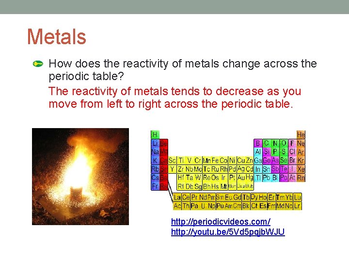 Properties of Metals Malleable a material that can