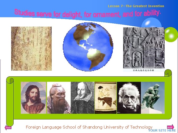 Lesson 7The Greatest Invention back Foreign Language School