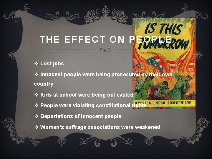 1950S RED SCARE AND MCCARTHYISM By Jahia Morris