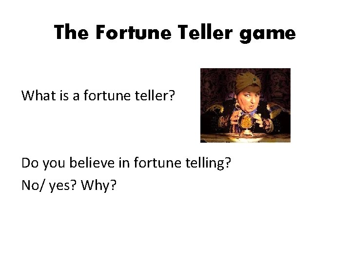 Talking about the future An interactive grammar lesson