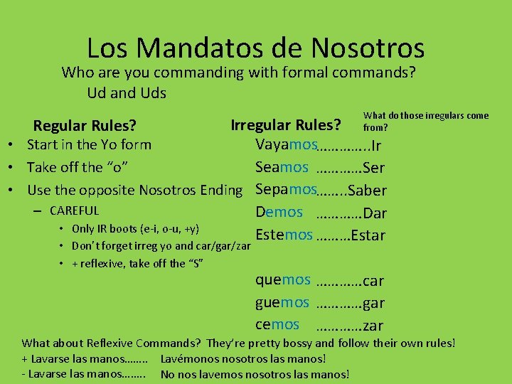 Los Tiempos de los Verbos ESPAOL 3 Seora