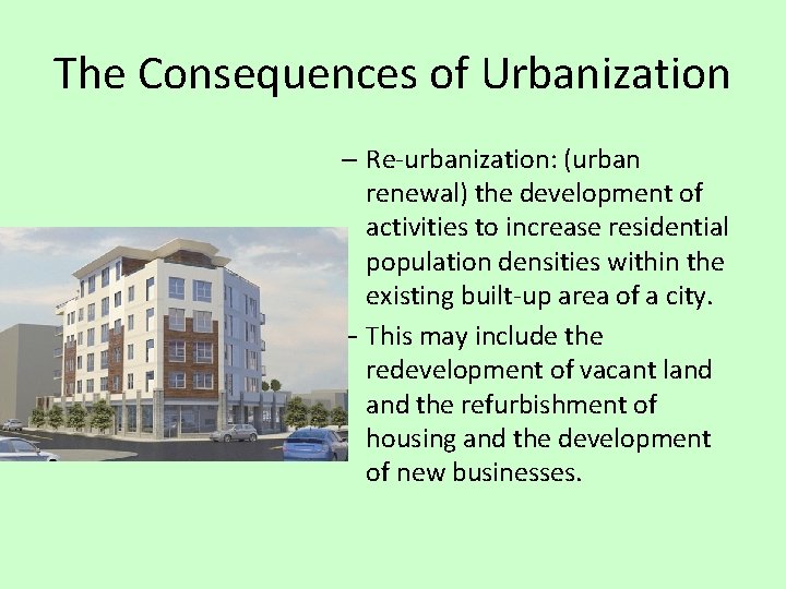 Urbanization Centripetal and Centrifugal Movements IB Geography II