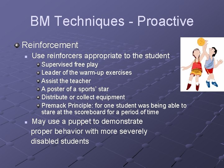 Behavior Management in APE Chapter 6 Many of