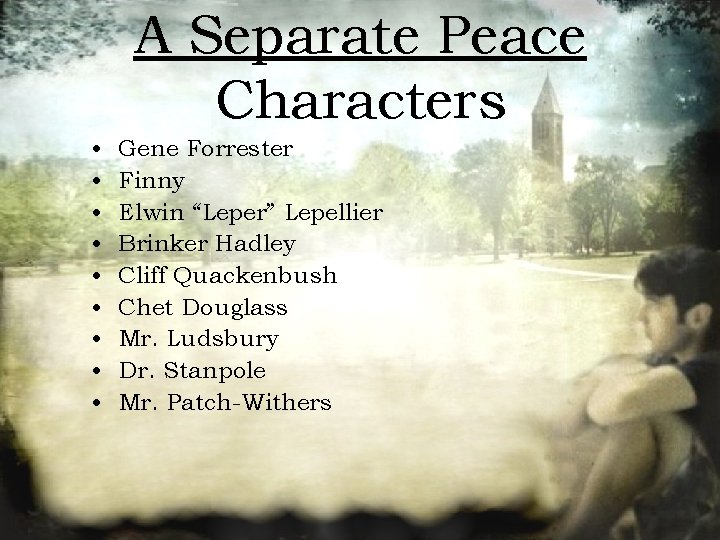 Introduction to A Separate Peace By John Knowles
