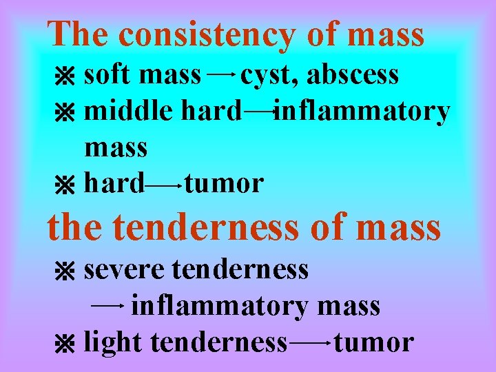 4 Palpation of masses the masses of abdomen