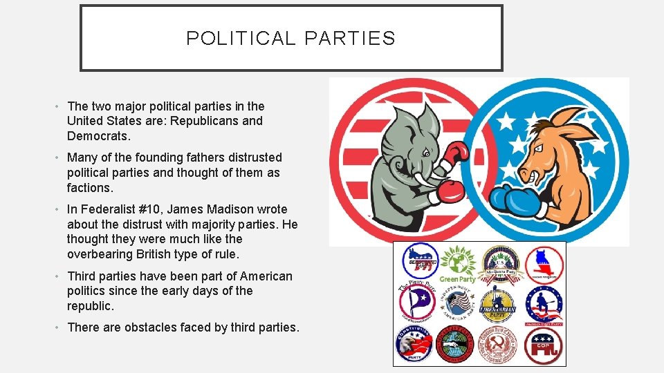 UNIT 7 ELECTION PROCESS CIVIC RESPONSIBILITY American Government
