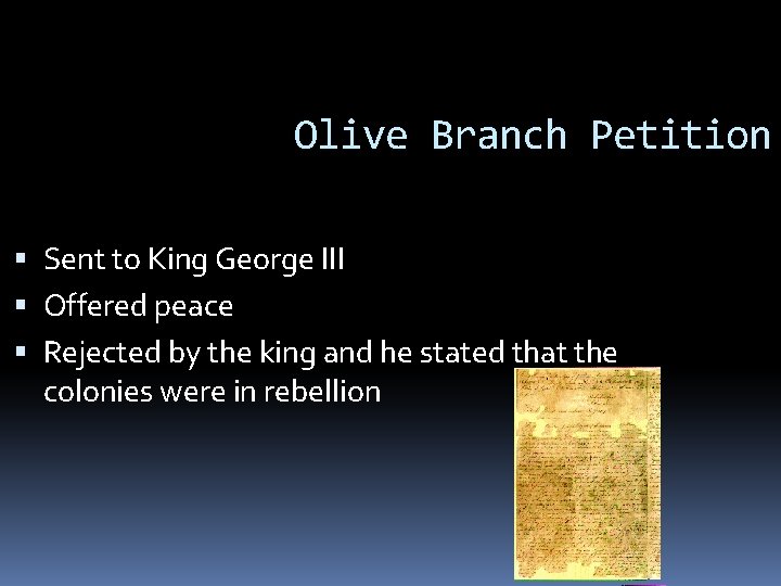Chapter 2 Revolution and the Early Republic Colonial