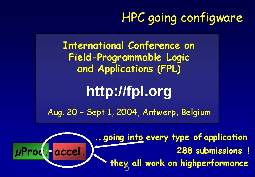 Reconfigurable HPC May 14 2004 TU Tallinn Estonia
