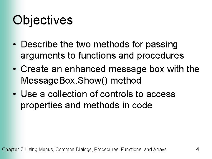 Visual Basic NET Comprehensive Concepts and Techniques Chapter