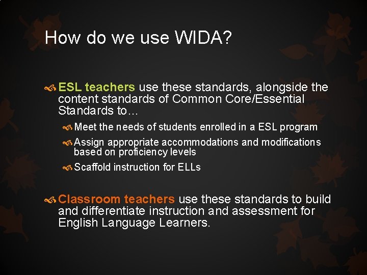 Welcome Back New ELL Teacher PLC Please complete