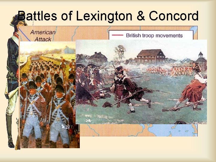 Battles of Lexington Concord British Troops looking for