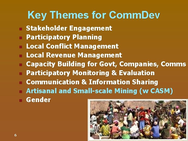 Oil Gas and Mining Sustainable Community Development Fund