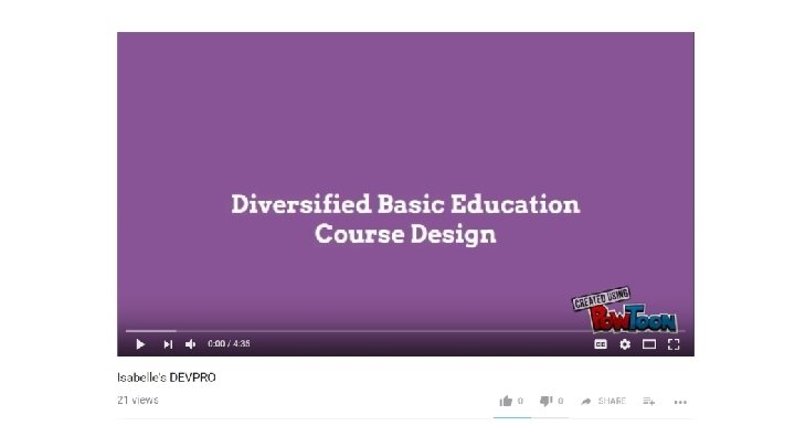 Diversified Basic Education Implementation quipe Choc Isabelle Bertolotti