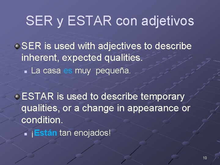 SER y ESTAR to be or not to