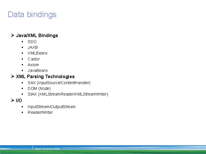 IBM Software Group Tuscany Data Binding Framework Raymond
