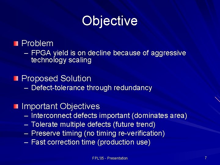 Defecttolerant FPGA Switch Block and Connection Block with