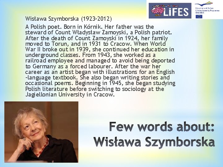 Poetry Lesson By Poland What is important to