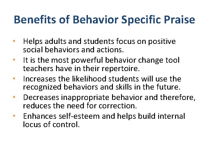 Positive Classroom Behavioral Supports Kimberly Yanek Ph D