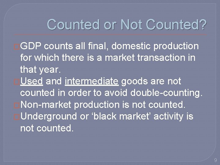 Mr Womack Economics Gross Domestic Product 1 Objectives