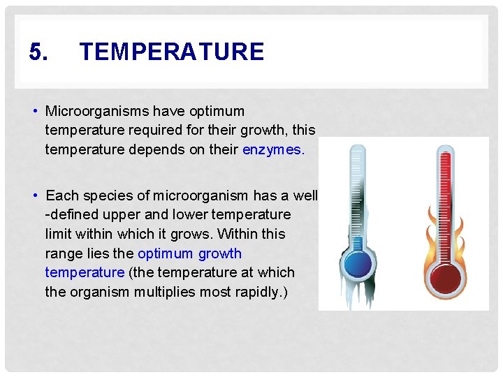 MICROBIAL GROWTH CLS 311 Basic Microbiology Mrs Amany