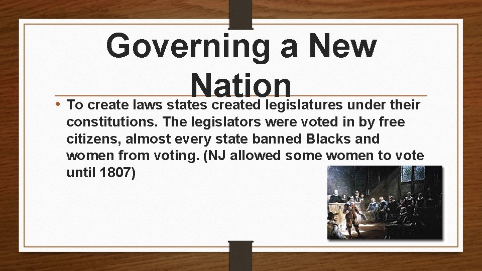 Creating a Constitution Vocabulary Executive Economic Depression Judicial