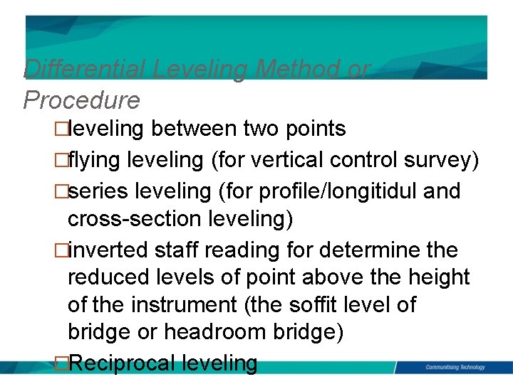 Engineering Surveying Levelling By Mohd Arif Sulaiman Faculty