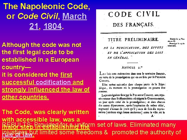 Introducing Napoleon Bonaparte Napoleon Forges an Empire The