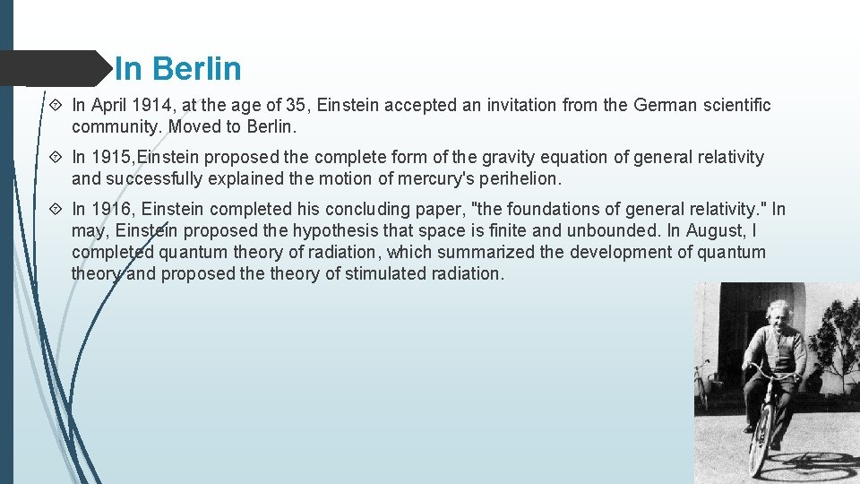 Albert Einstein A great scientist and his discoveries