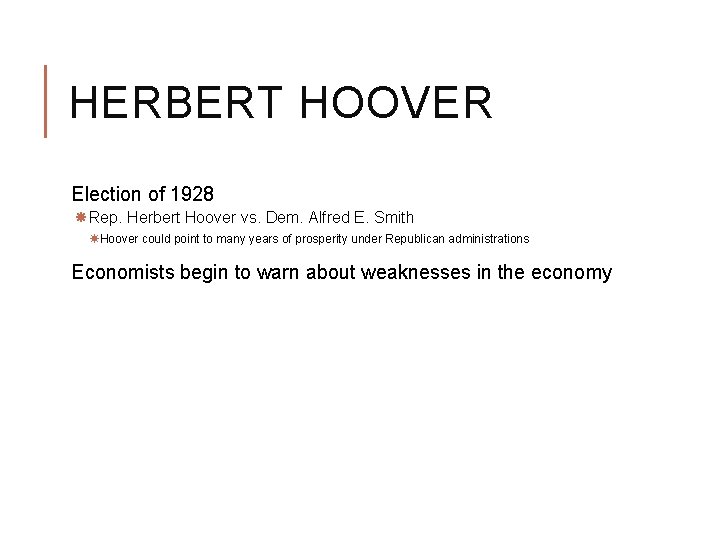 THE GREAT DEPRESSION BEGINS ECONOMIC TROUBLES Serious problems