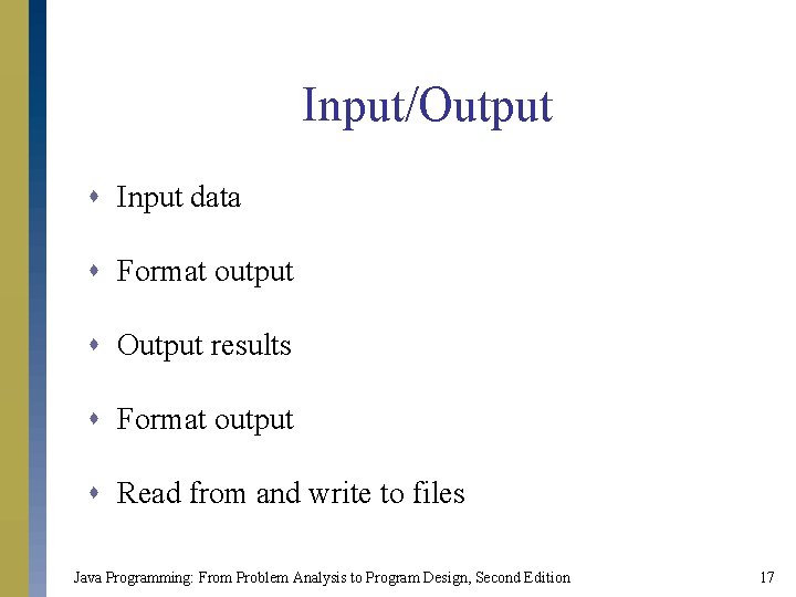 Chapter 3 Introduction To Objects And Inputoutput Java 7482
