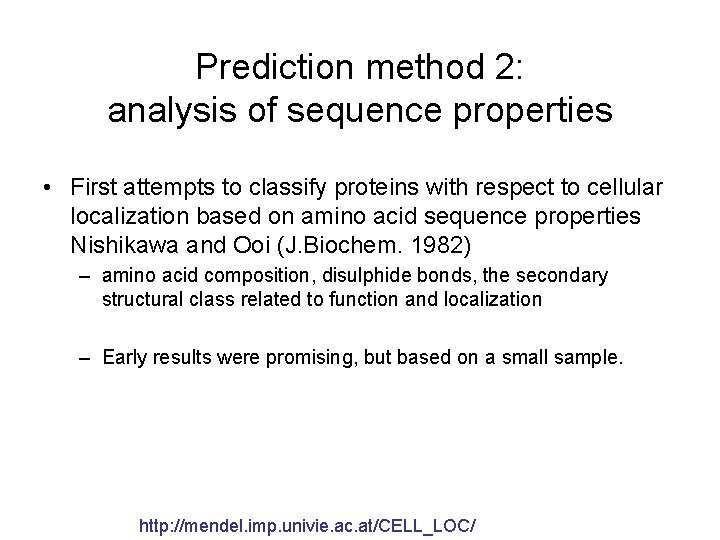 Predicting cellular localization and membrane topology Bioe 190