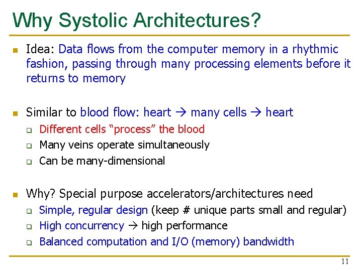 Design of Digital Circuits Lecture 19 b Systolic