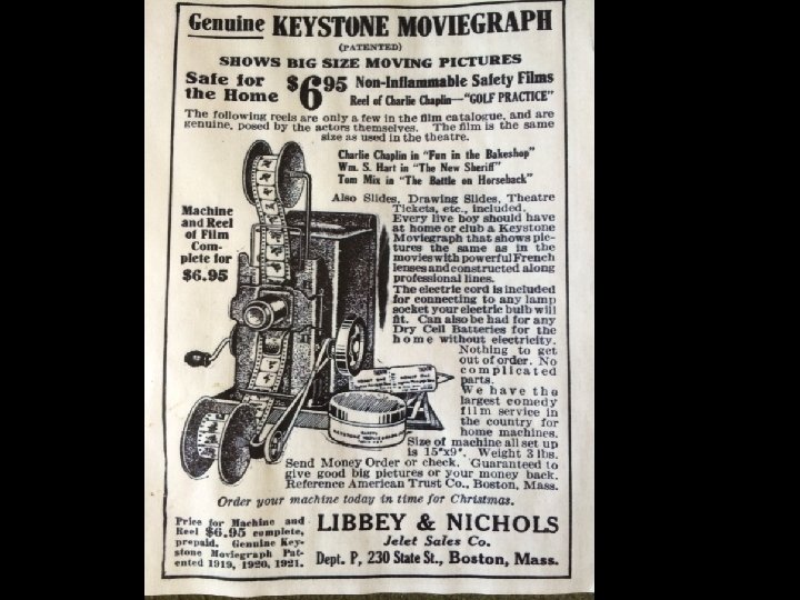 FILM HISTORY The Beginnings Photography The first photograph