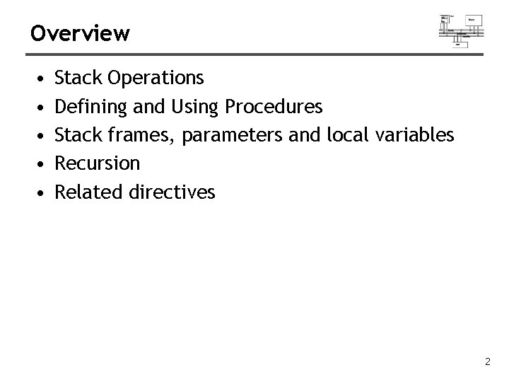 Procedure Computer Organization and Assembly Languages YungYu Chuang