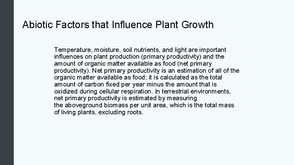 Ecology of Living Things Biology for Majors What