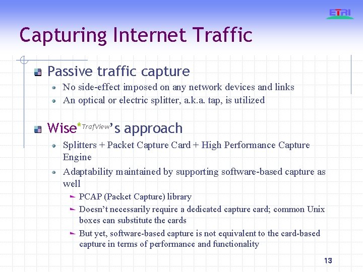 Wise Traf View Flowbased Measurement and Analysis System